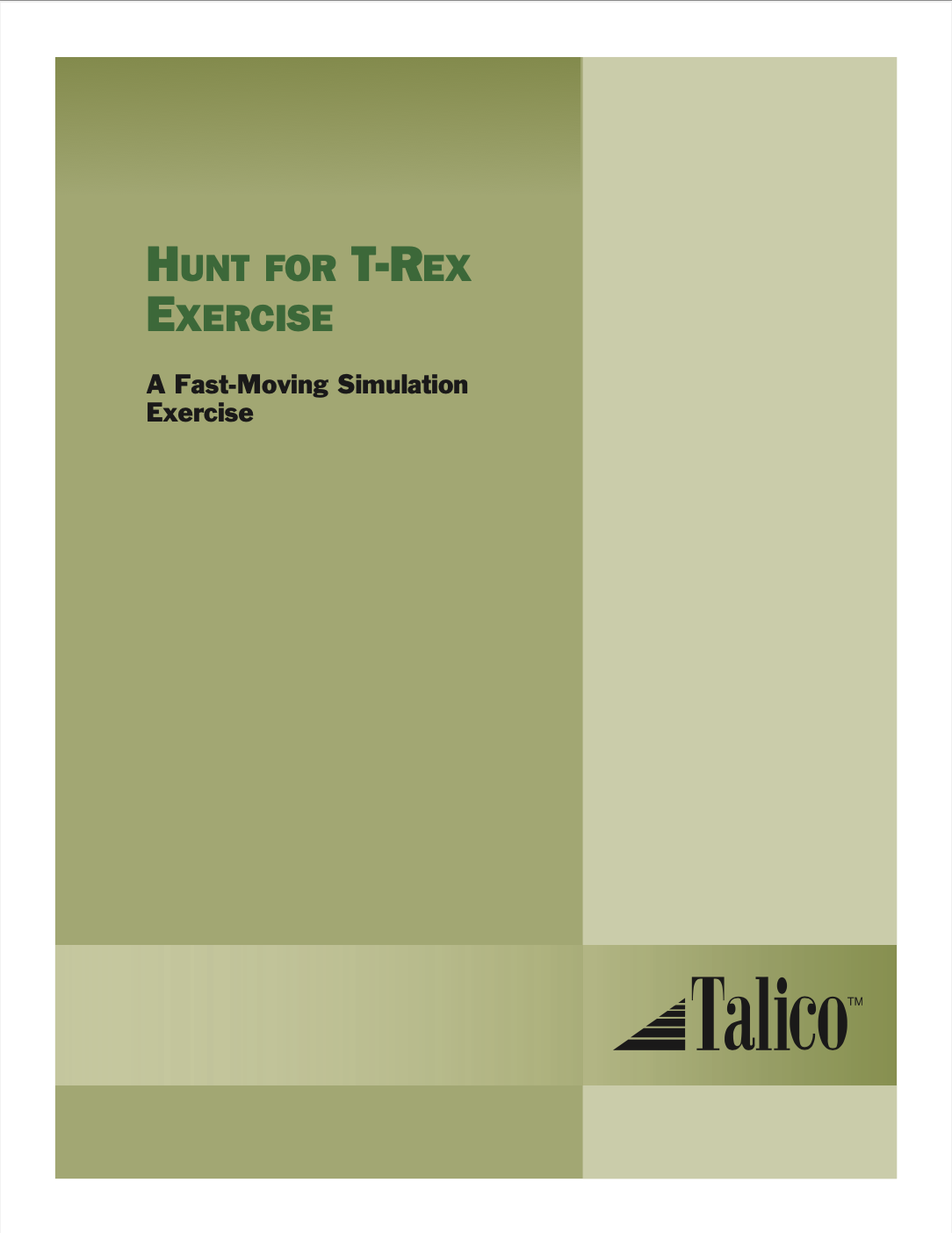 Hunt for T-Rex Exercise : Multi Media HRD Pvt. Ltd.